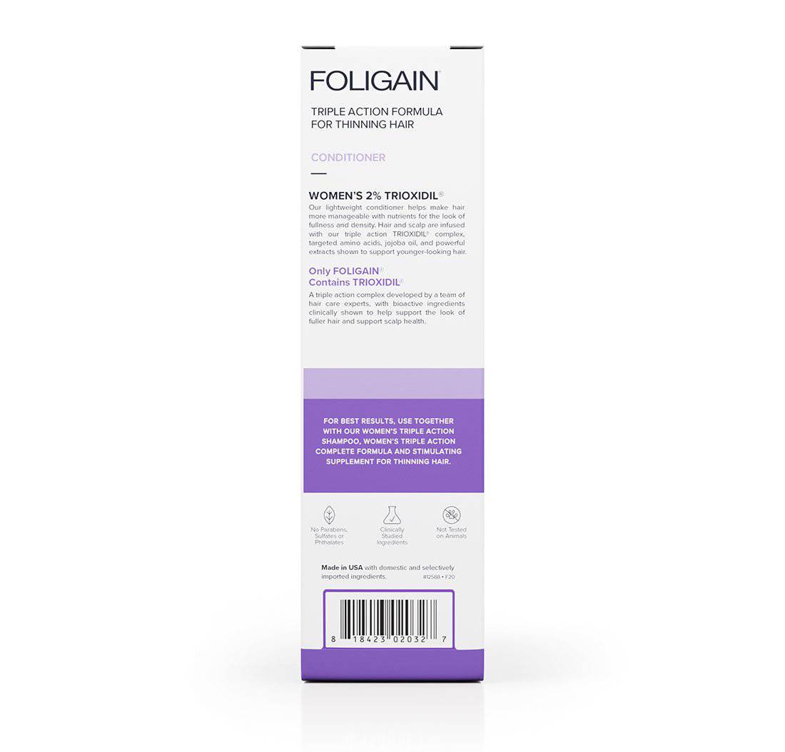 FOLIGAIN Triple Action Conditioner For Thinning Hair For Women with 2%
