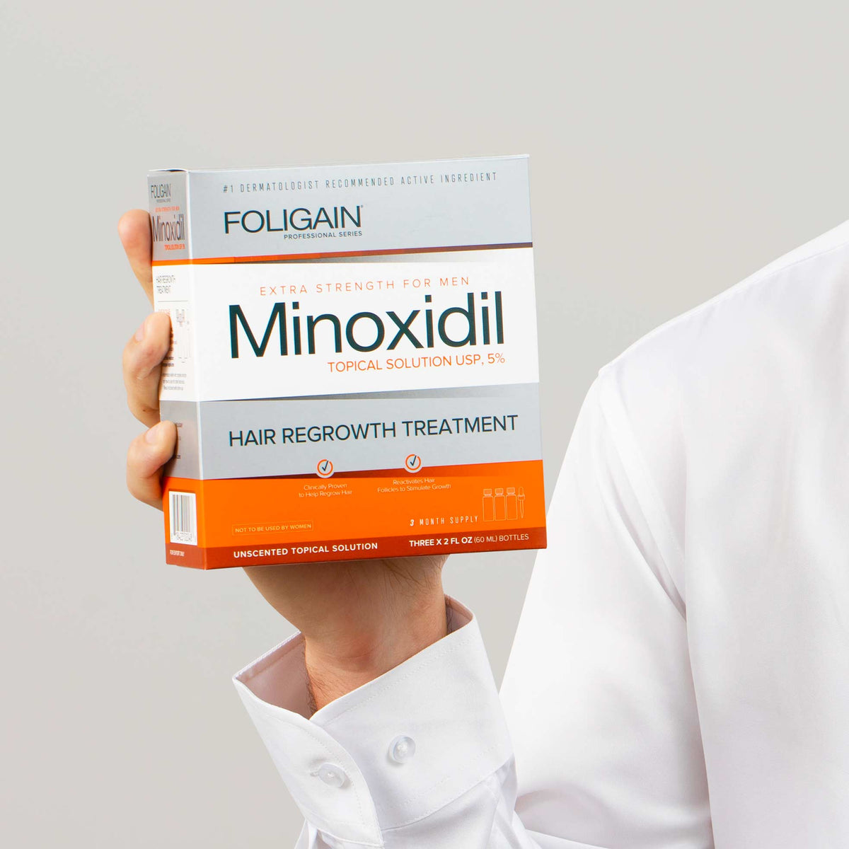 FOLIGAIN® Ultra-Pure Minoxidil 5% Hair Regrowth Treatment For Men 6 Mo